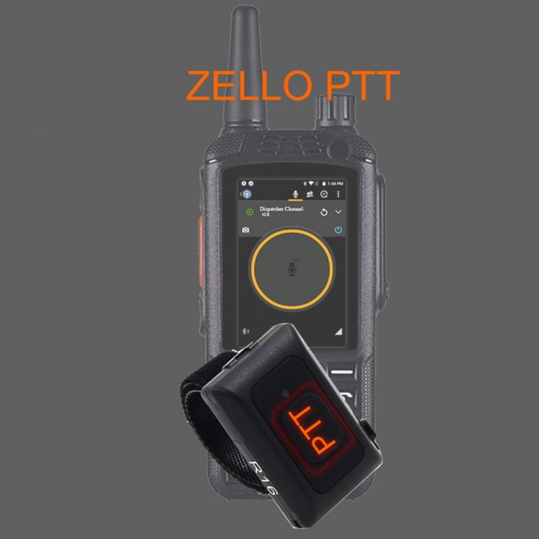 Wireless Bluetooth PTT Walkie Talkie Button with Adjustable Magic Strap ...