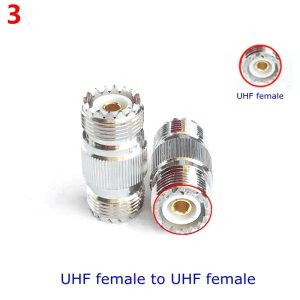 1Pcs UHF SO239 PL259 Female Mount Socket Connector SL16 UHF SO-239 PL-259 To N Type TNC UHF Male ...